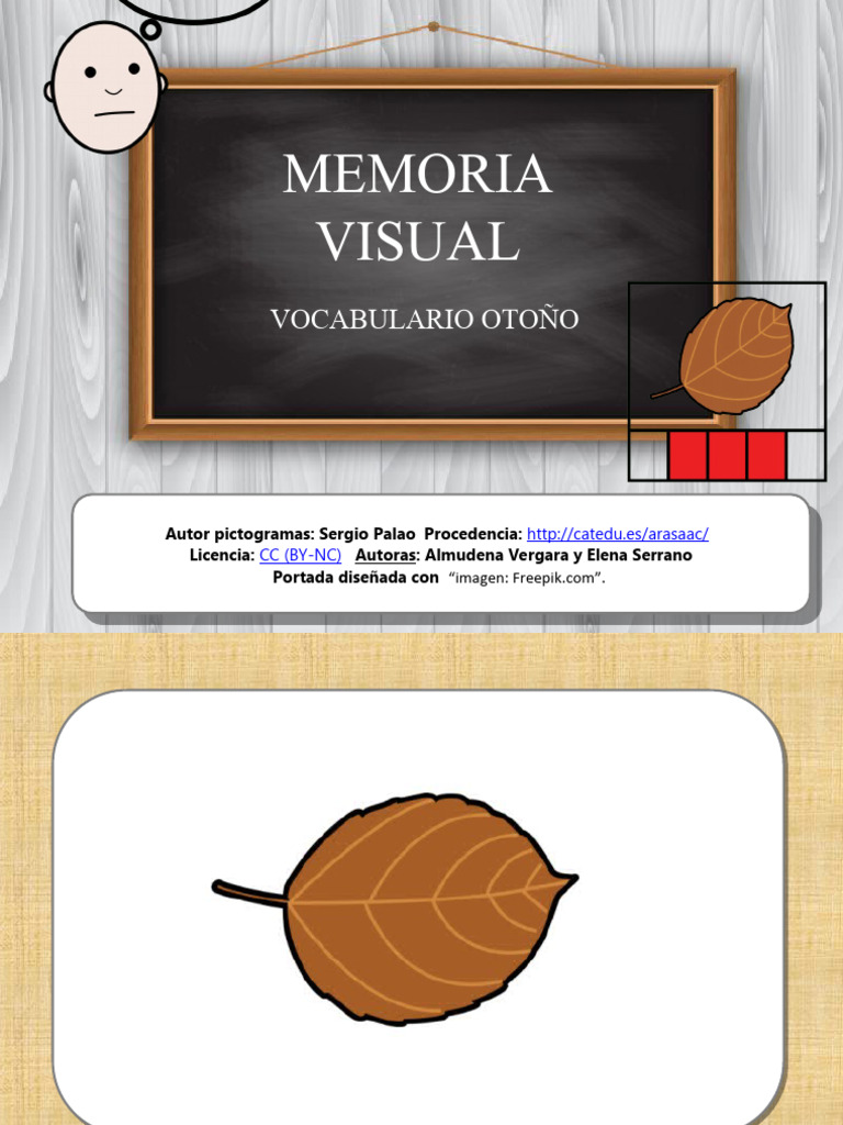 Memoria Visual: Vocabulario de Otoño | PDF | Informática