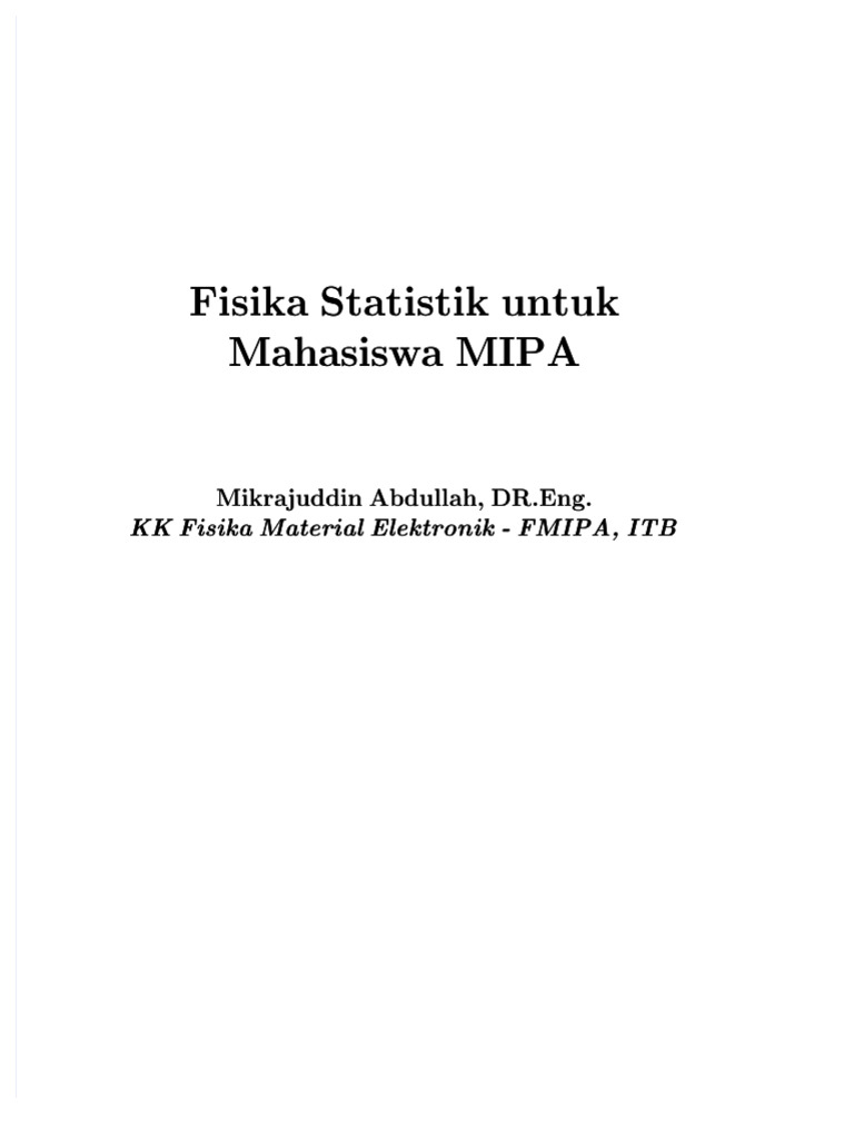 Pdf Fisika Statistik Compress Pdf