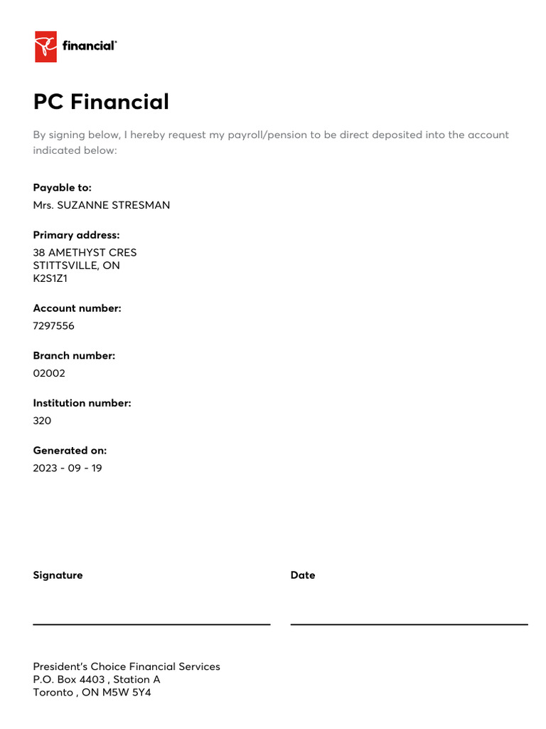 Account Information | PDF