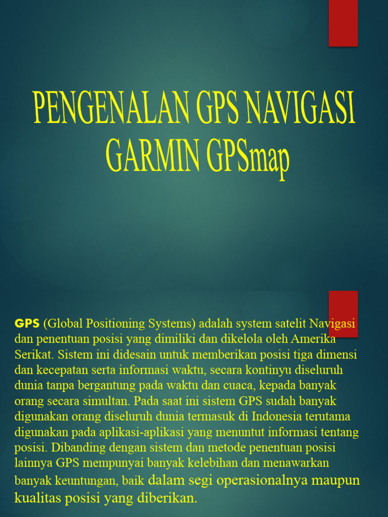 Materi GPS (SRD Dikal) | PDF