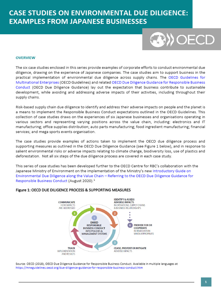 Case Studies On Environmental Due Diligence | PDF