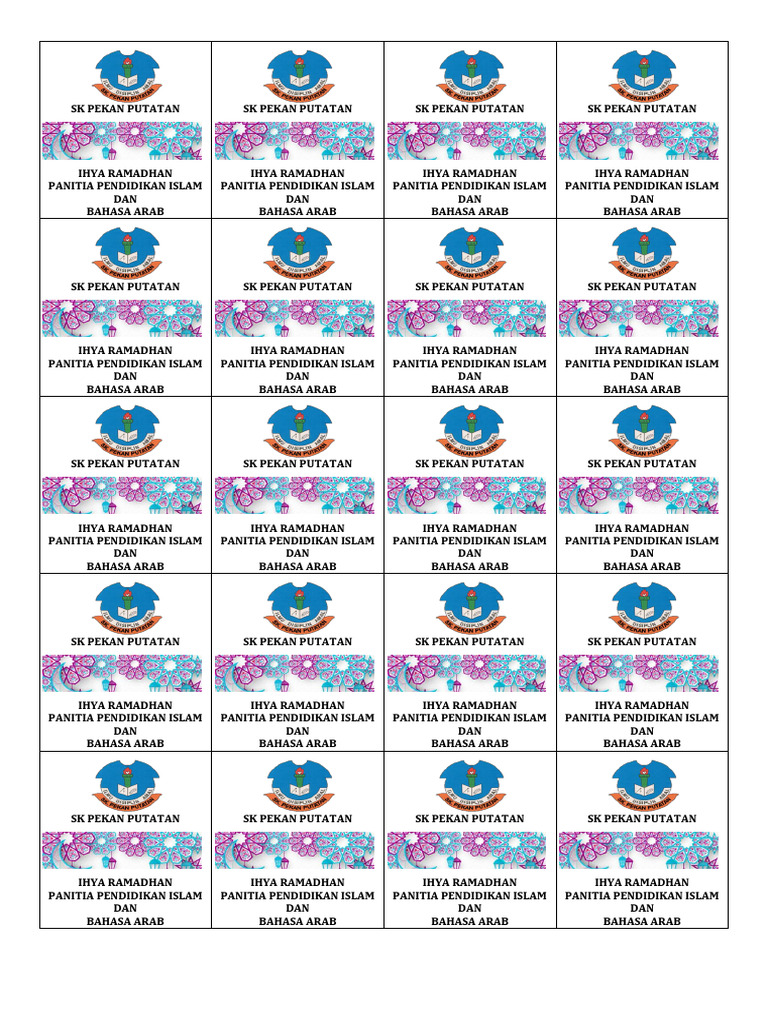 Sticker Kurma PDF 2020 | PDF