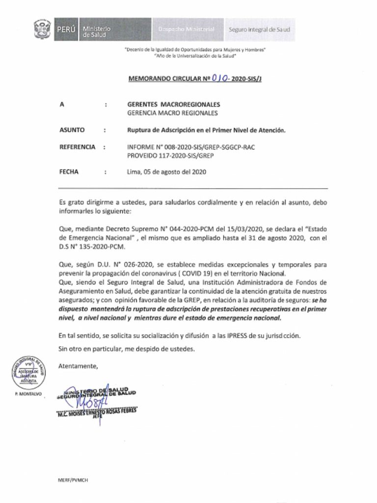 Memo Circular #010-2020-Sis-J | PDF