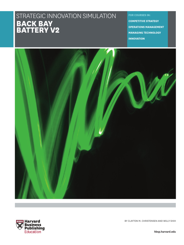 Strategic Innovation Back Bay M11338 | PDF | Rechargeable Battery ...