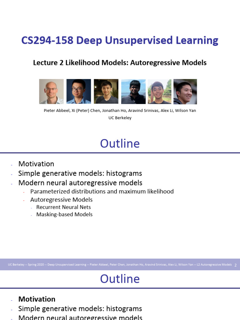 Lecture 2 Autoregressive Models Pdf Bayesian Network Artificial