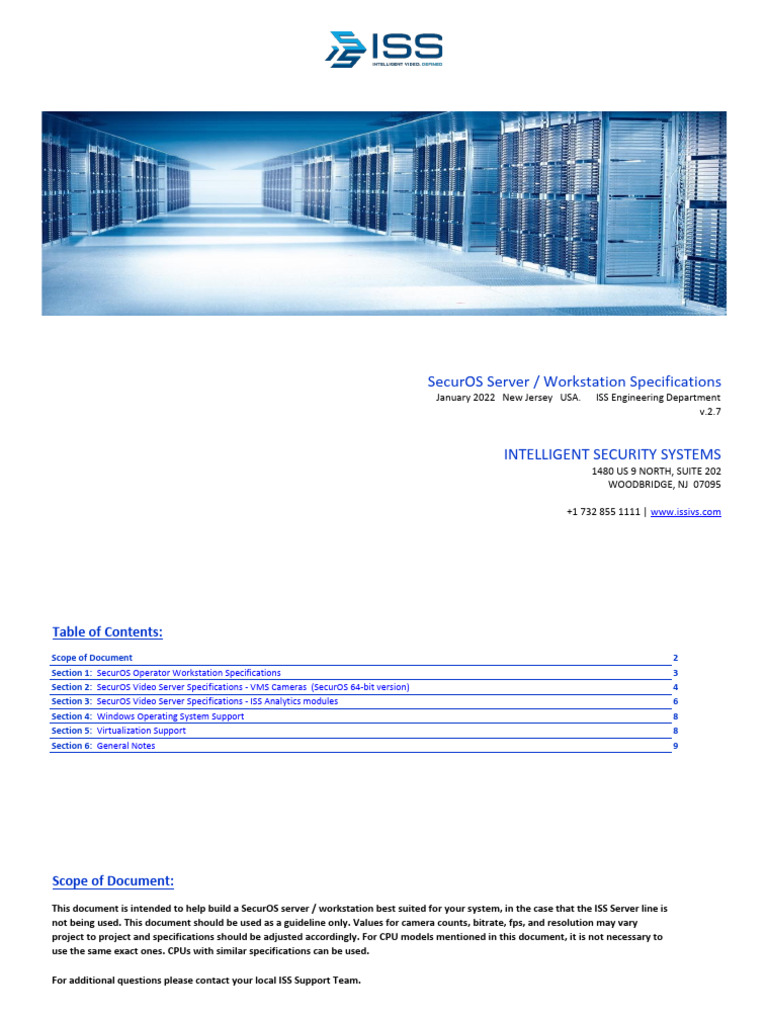 SecurOS System Specs v.2.7 | Download Free PDF | Graphics Processing Unit | Computing