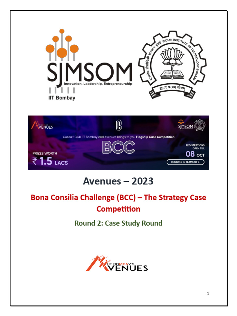 652bf66db8e1f BCC - The Strategy Case Competition (2023) | PDF ...