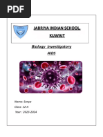 Class 12TH Biology Project | PDF | Hiv/Aids | Management Of Hiv/Aids