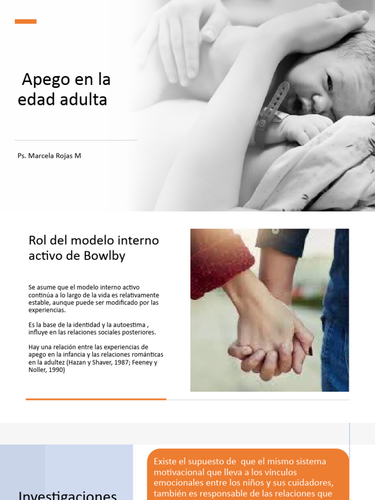 Clase 3, Apego y Relaciones de Pareja | PDF | Teoría de apego | Adultos