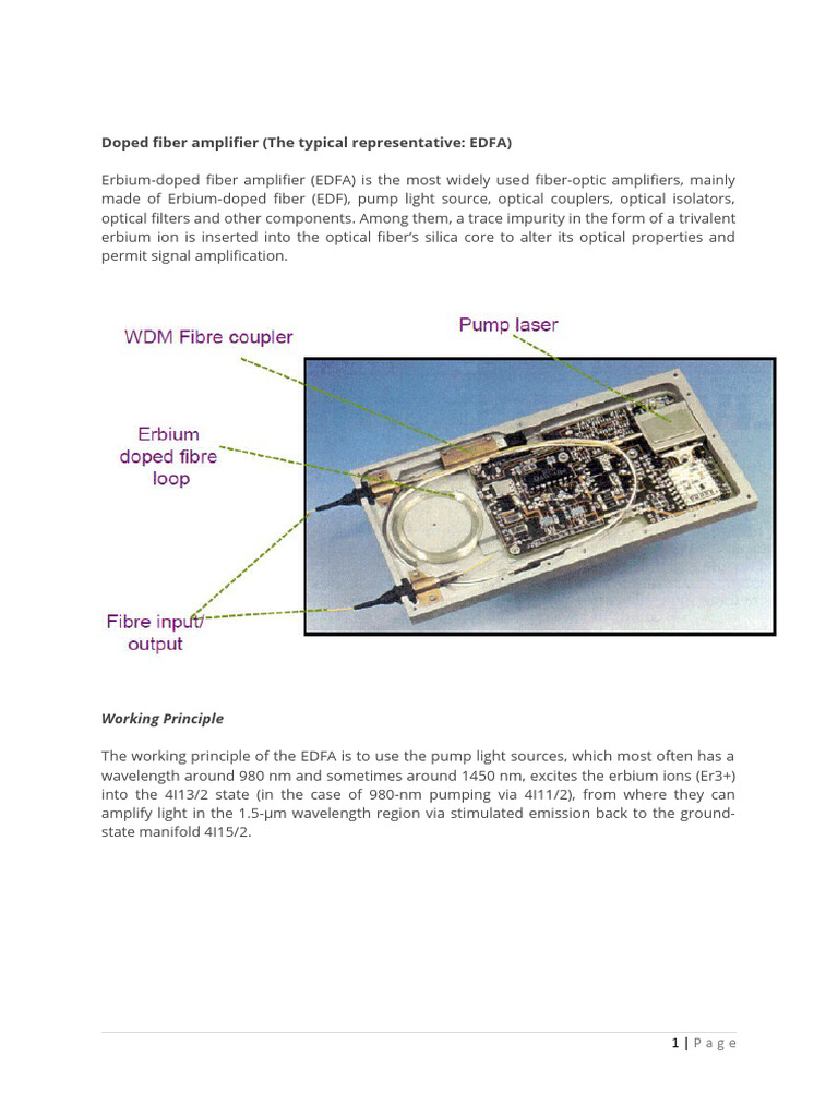 Optical Amplifiers Oct 23 | PDF | Laboratory Equipment | Information ...