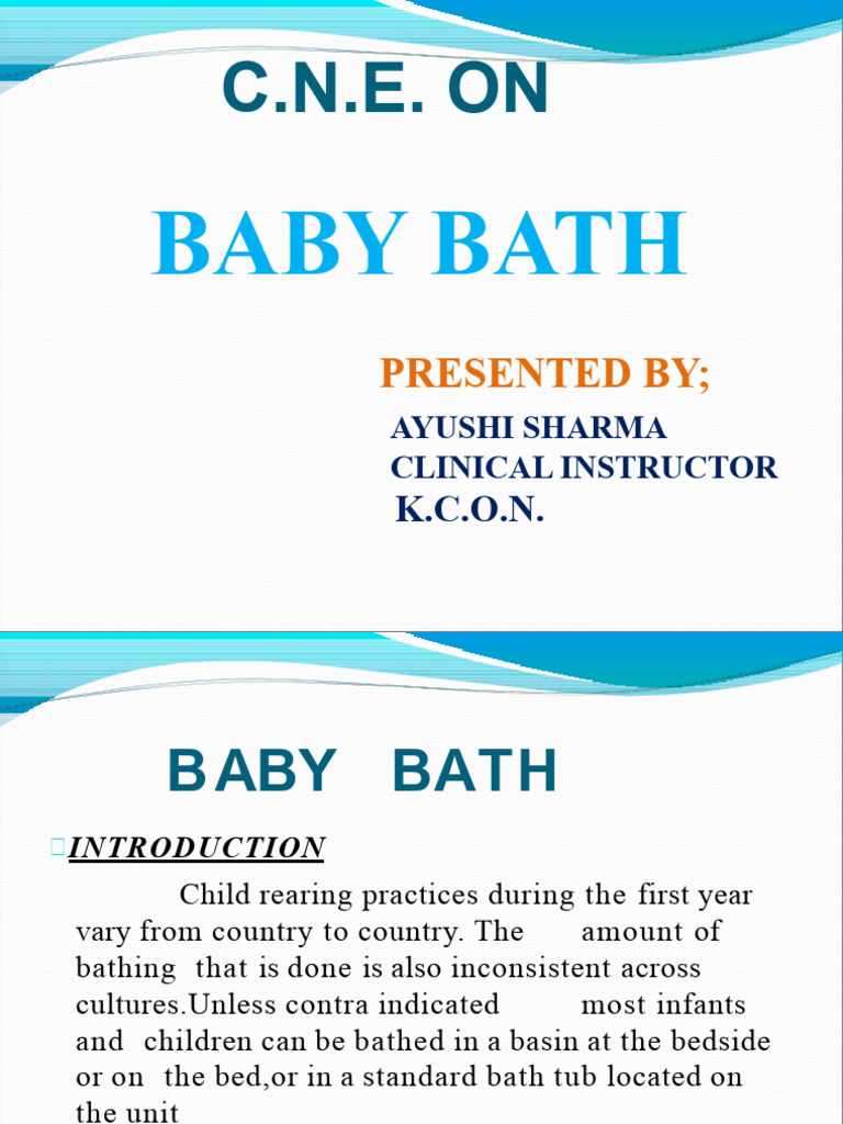 Ayushi Baby Bath | PDF | Hand | Bathing