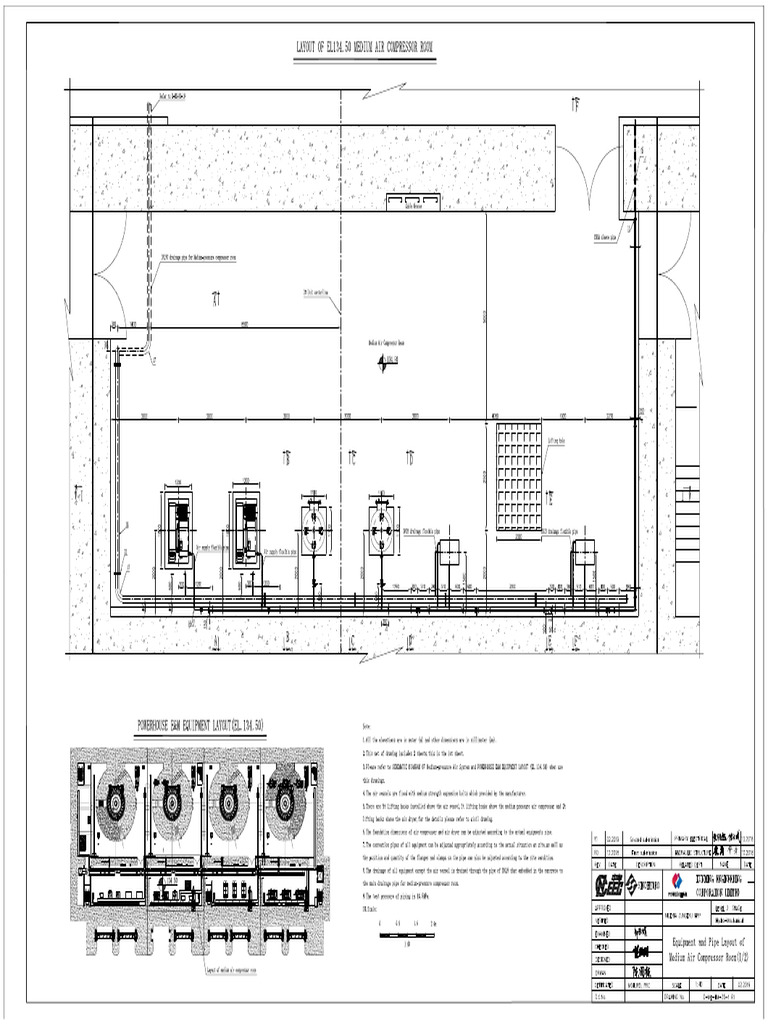 D-ME-HM-35~1 R1 Equipment and pipes layout of medium air compressor ...