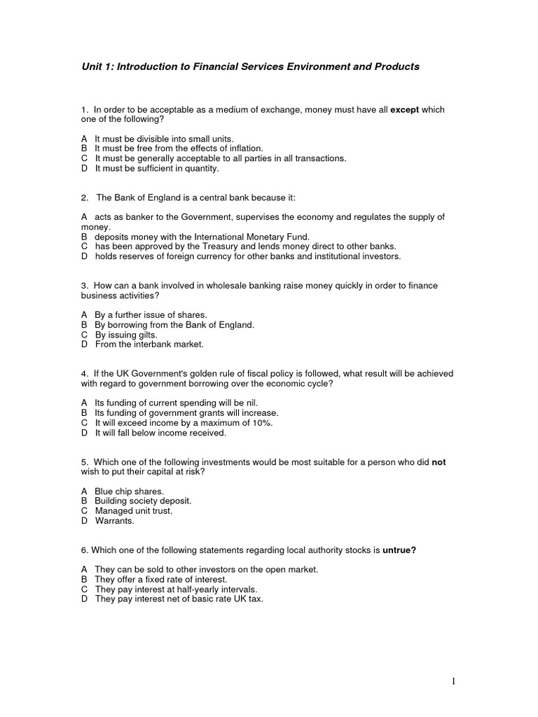 CeMAP-1 EXAM C | PDF | Mortgage Loan | Capital Gains Tax