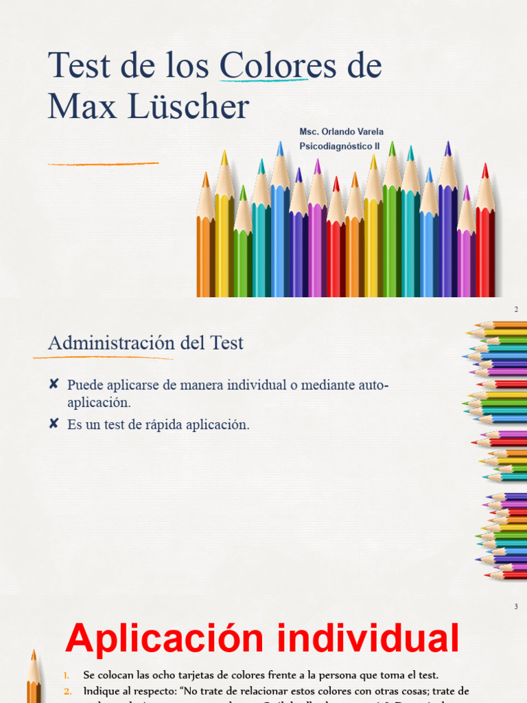 Test de Los Colores | PDF