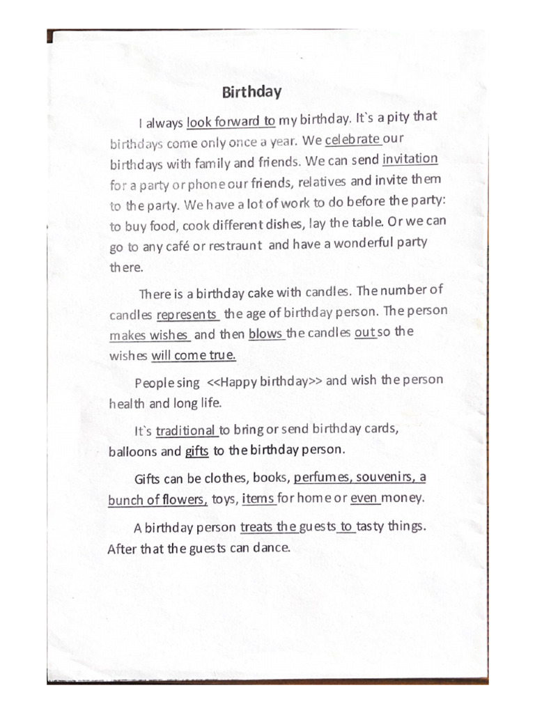 Birthday | PDF