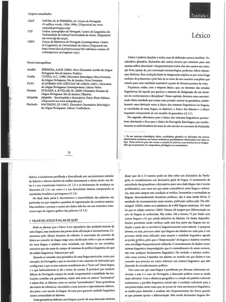 Villalva & Silvestre - Léxico | PDF