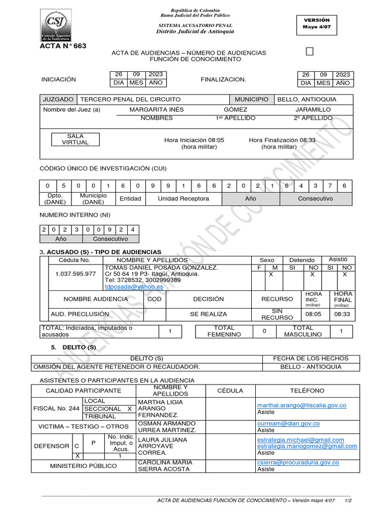 14 Act AP Reclusion 20230926 | PDF
