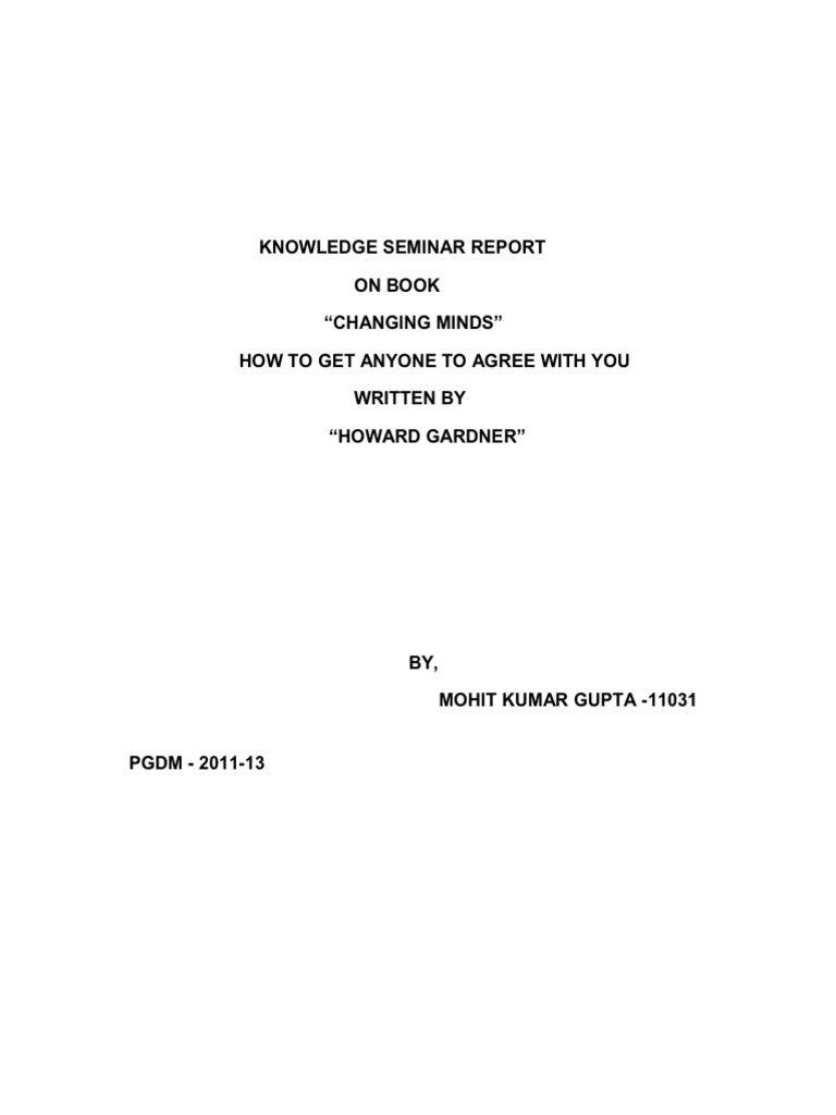 Changing Minds | PDF