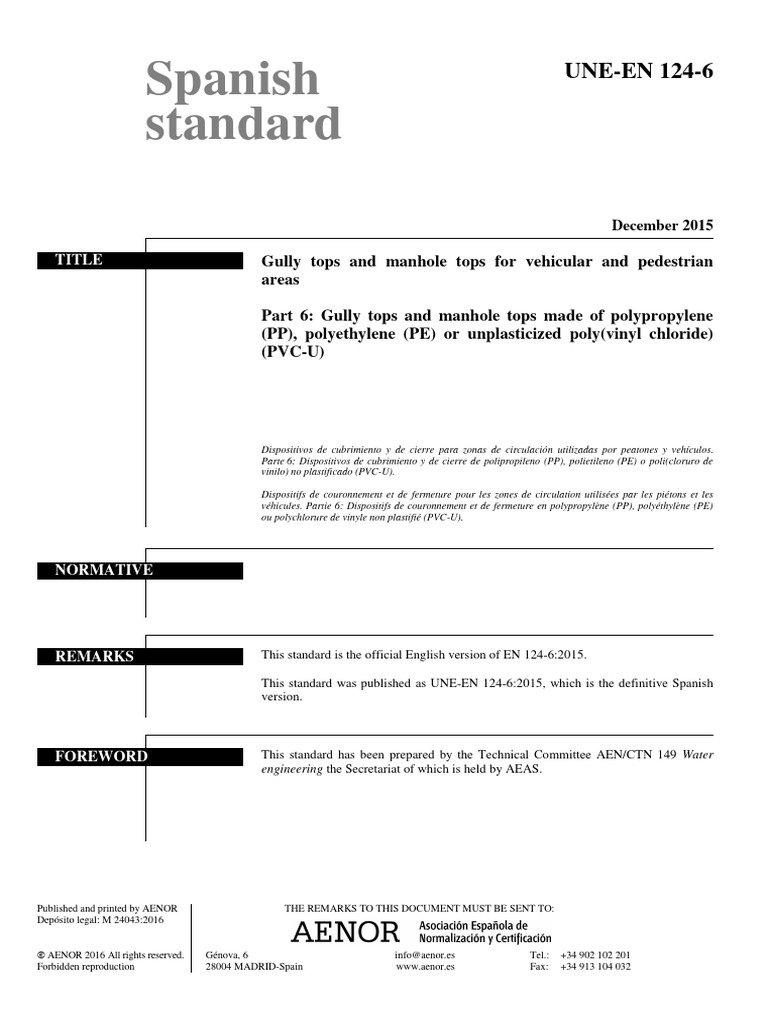 Une-En 124-6-2015 | PDF | Europe