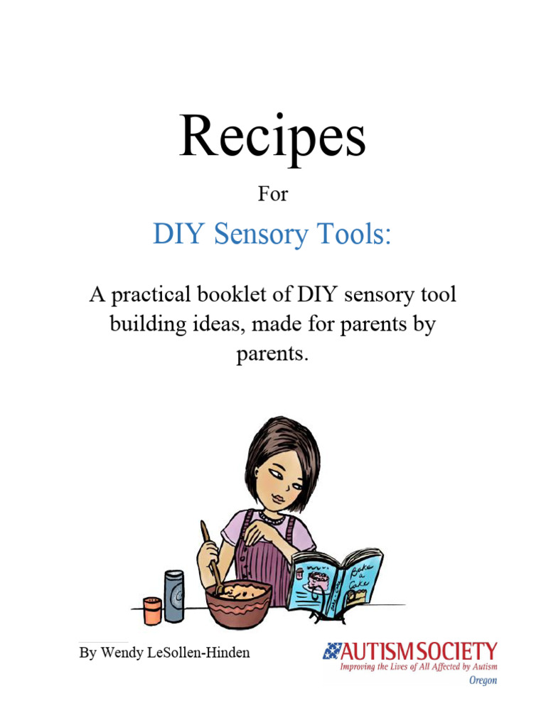 Open Sensory-Booklet Lots of Activities Sensory Recipes 7 | PDF ...
