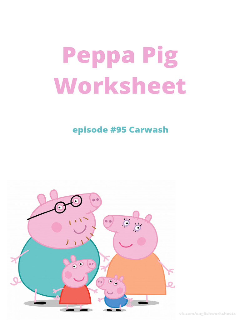 Peppa Pig Worksheet | PDF