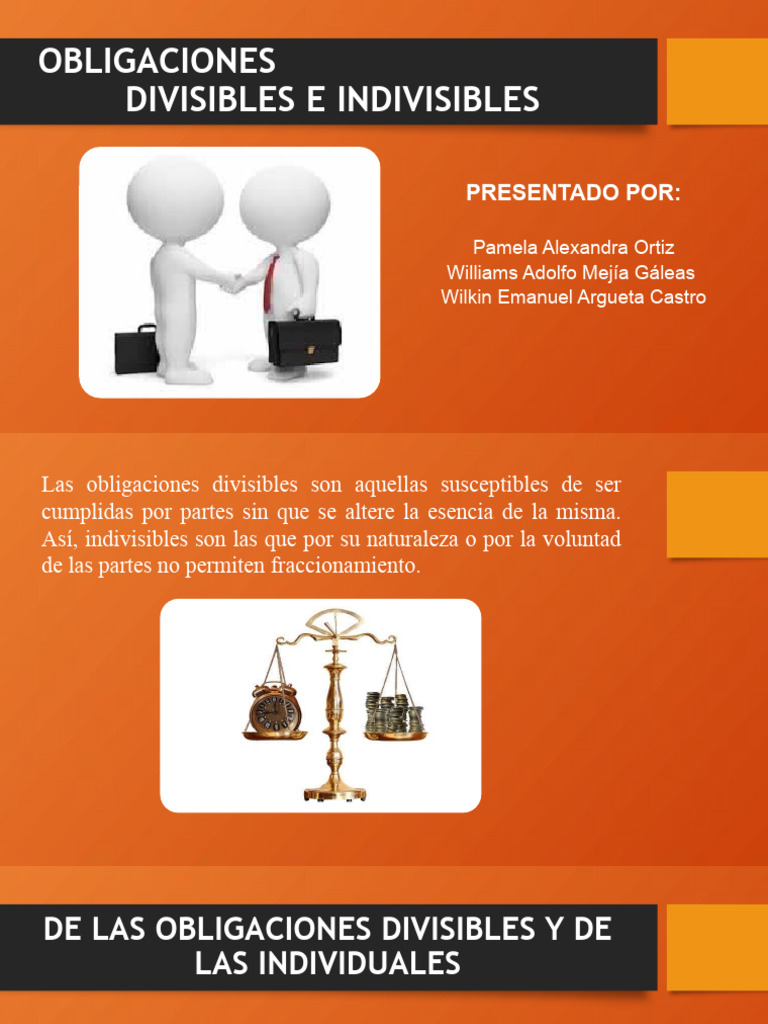 Obligaciones Divisibles e Indivisibles | PDF | Daños y perjuicios ...
