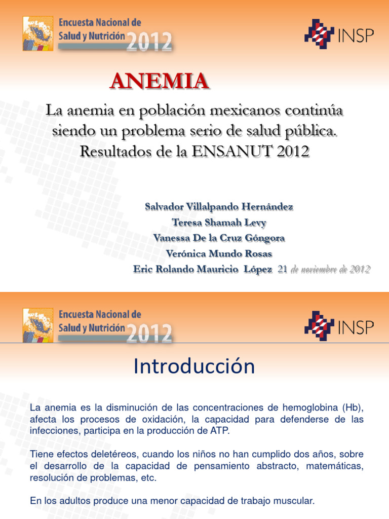 ANEMIA | PDF | Anemia | Enfermedades y trastornos