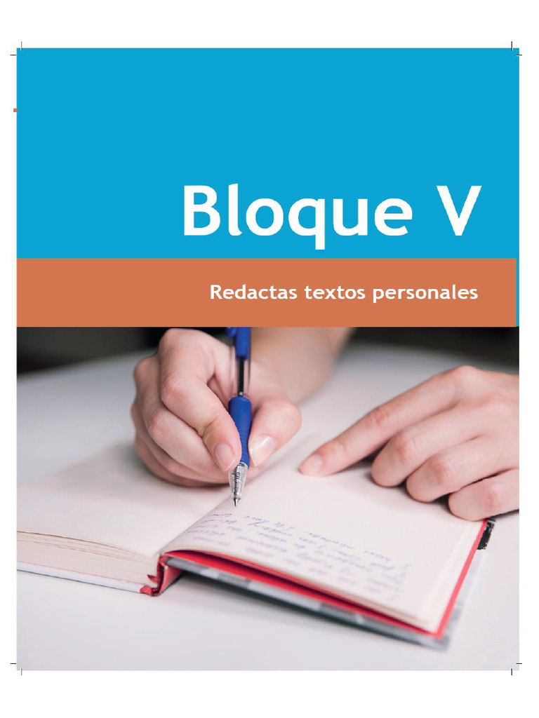 Lectura y Redaccion Cuadernillo Primer Año Bloque 5 | PDF