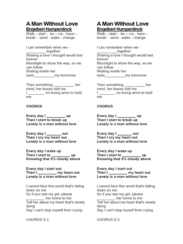 A Man Without Love | PDF