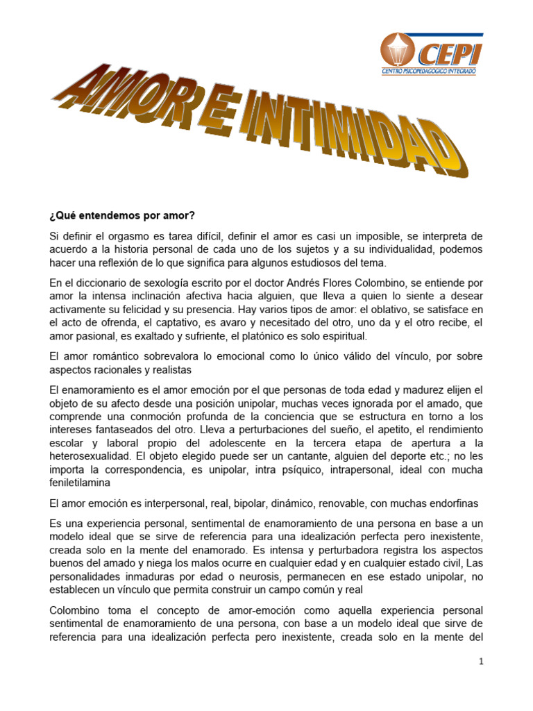 Amor y Triangulación de Stenberg | PDF | Amor | Experiencia