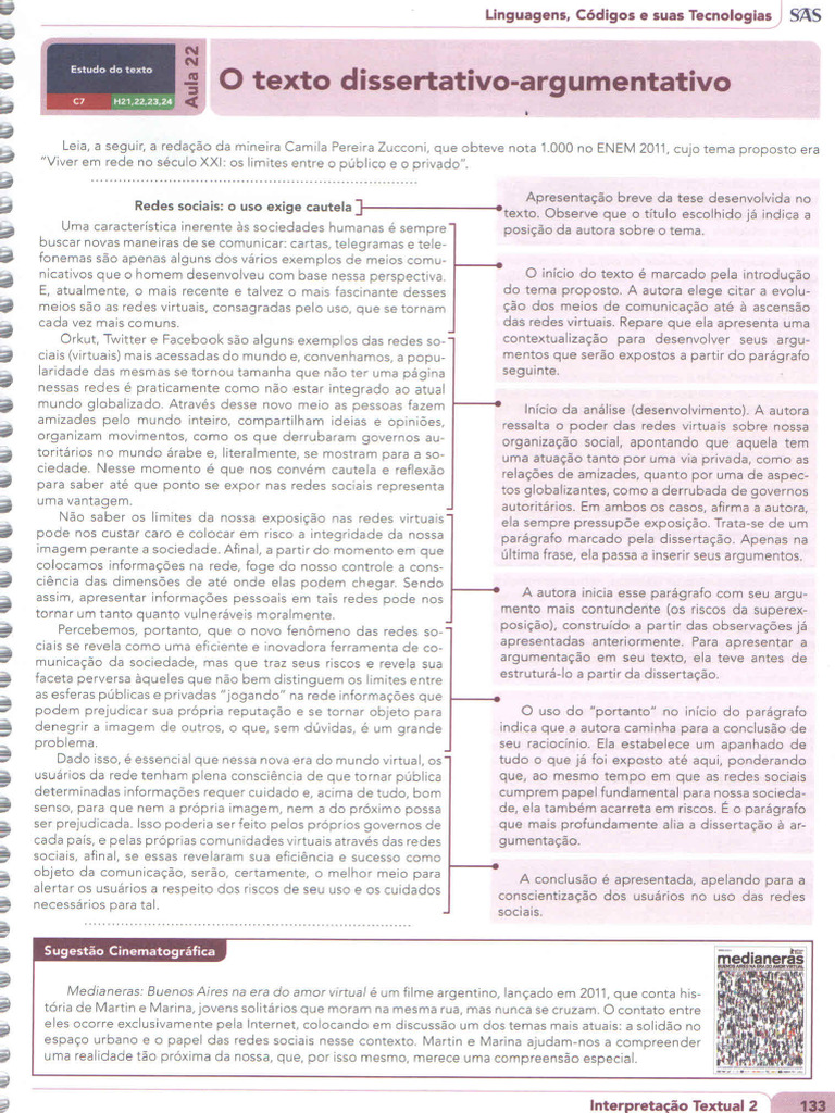 Texto Dissertativo-Argumentativo | PDF