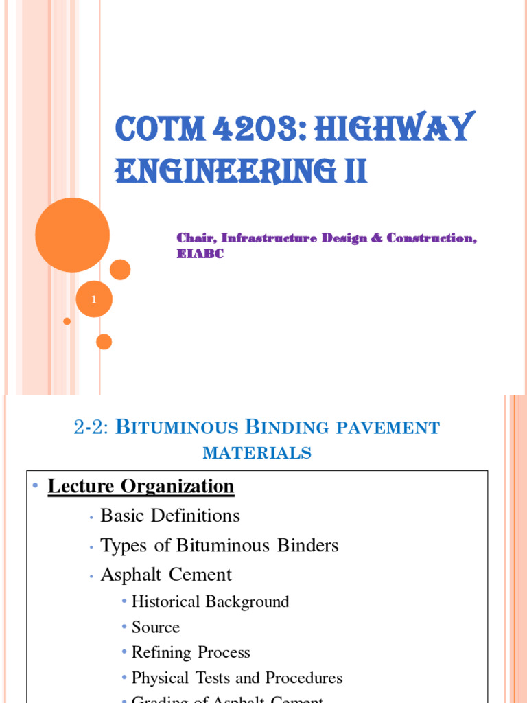COTM 4192 Chapter 2-2 Bituminous Materials | PDF