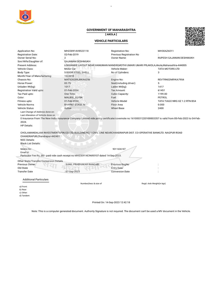 Vahan - Parivahan.gov - in Vahanservice Vahan | PDF | Car Body Styles ...