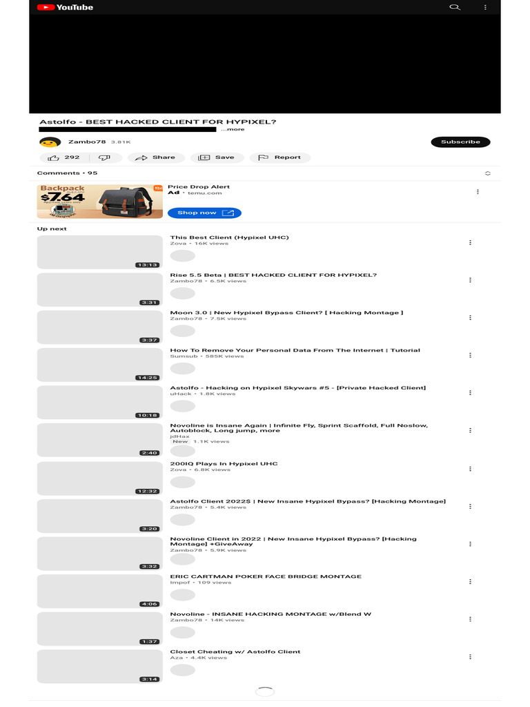 Astolfo - Best Hacked Client For Hypixel?: Subscribe | PDF