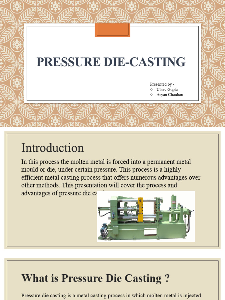 Pressure Die-Casting | PDF | Casting | Alloy