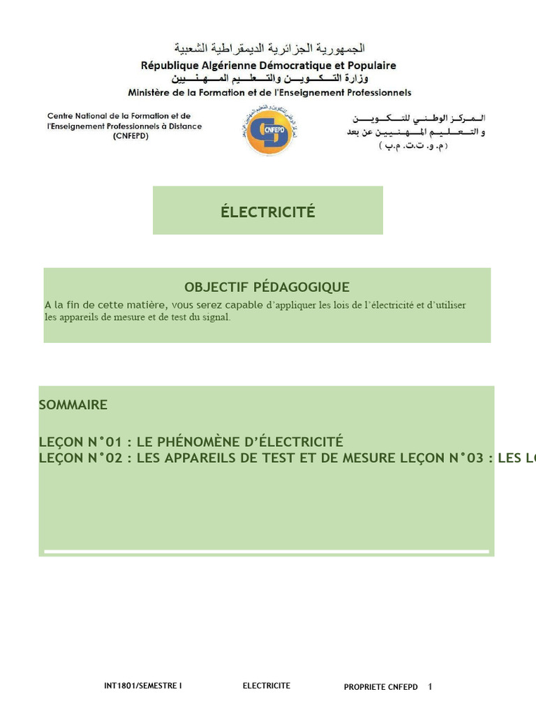 3 Electricité | PDF