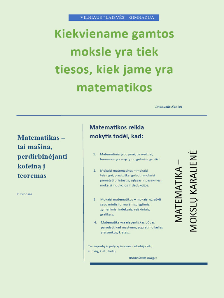 Informatikos Darbas | PDF