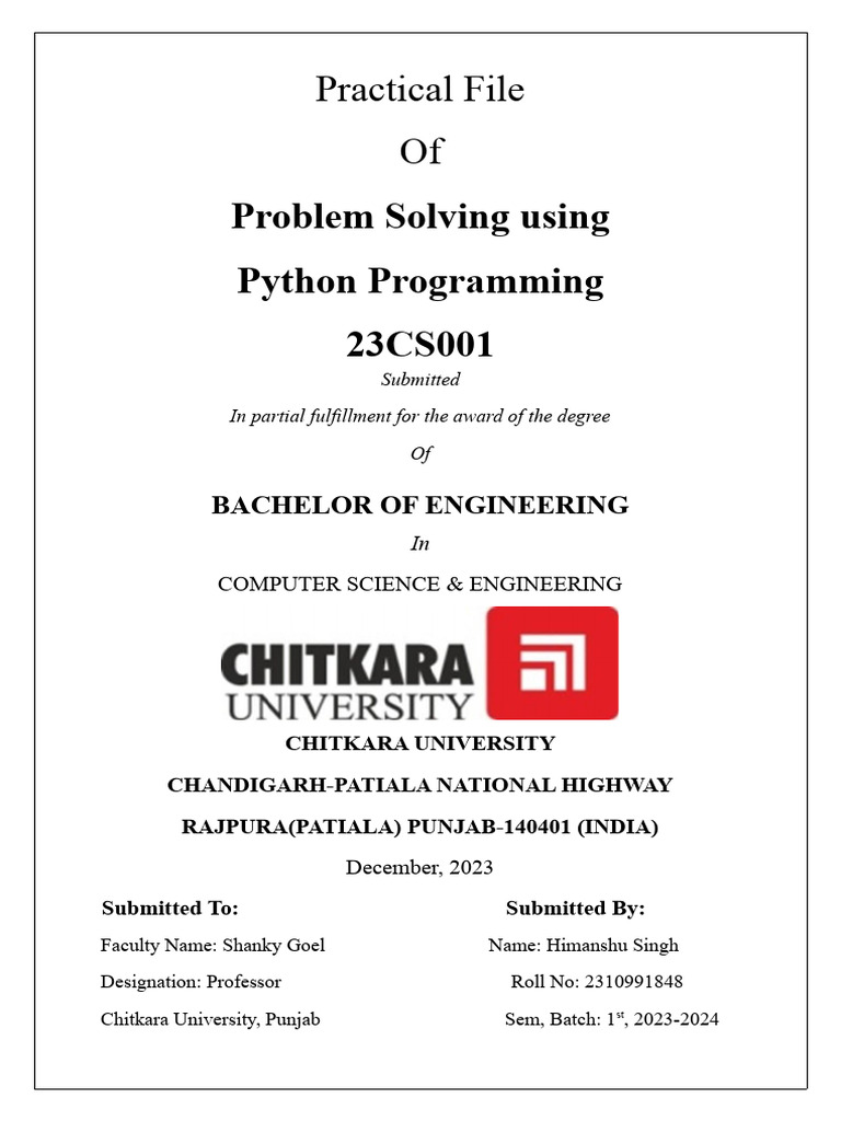 Python Practical File | PDF | String (Computer Science) | Numbers Python Practical File | PDF | String (Computer Science) | Numbers