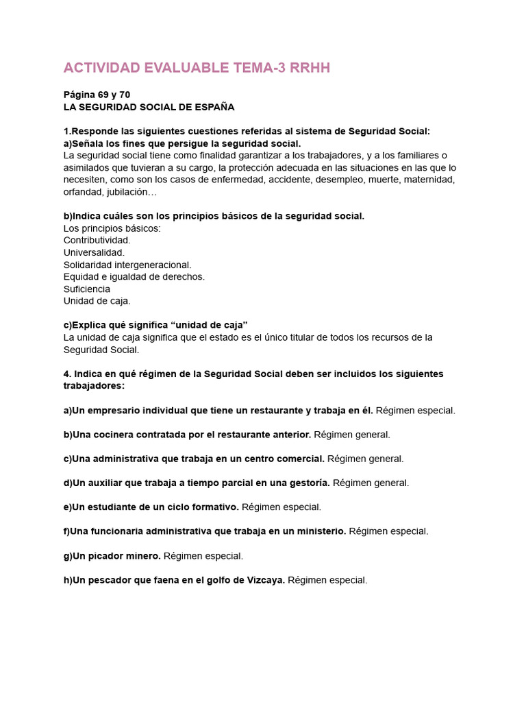 Actividad Evaluable Tema-3 RRHH | PDF