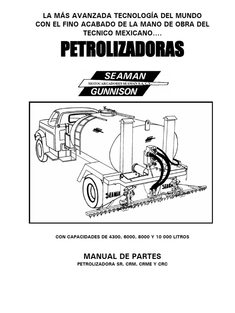 Manual de Partes Petrolizadora CRM | PDF