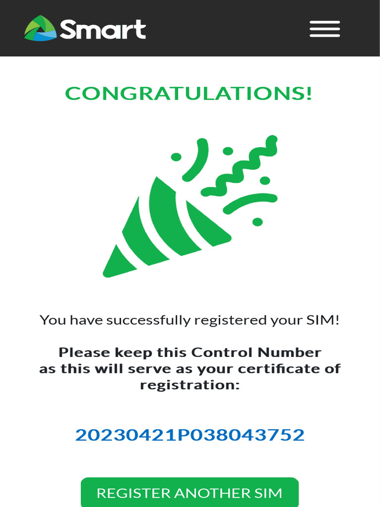 Smart SIM Registration | PDF | Finance & Money Management