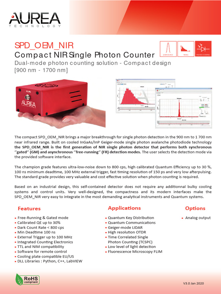 AUREA Datasheet OEM NIR 2020 A4 | PDF