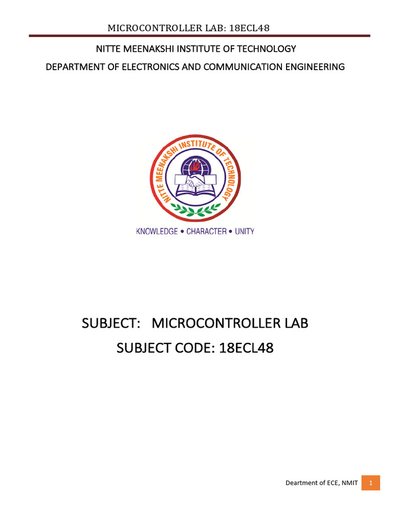 Lab Manual Advanced Microcontroller | PDF | Read Only Memory | Booting Lab Manual Advanced Microcontroller | PDF | Read Only Memory | Booting