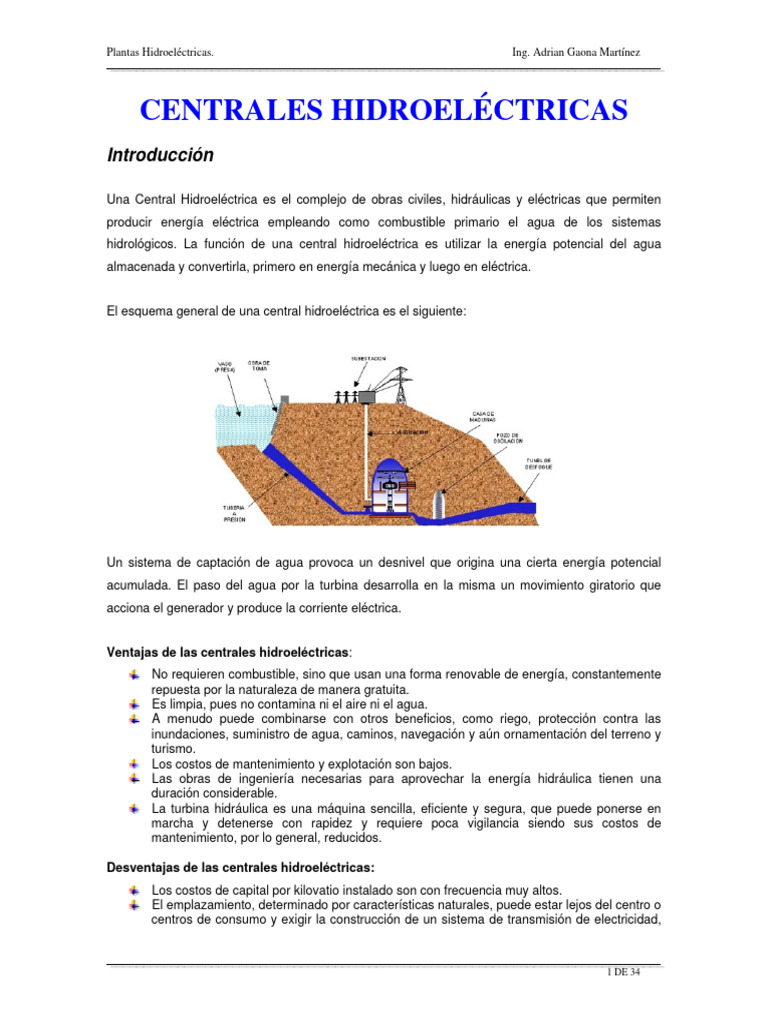 Centrales Hidroeléctricas | PDF | Hidroelectricidad | Hidroelectricidad