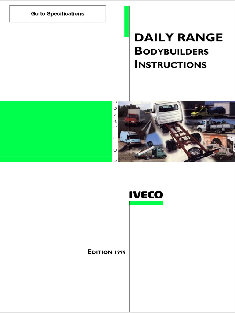 IVECO Daily Range Modification Guide | PDF | Truck | Axle