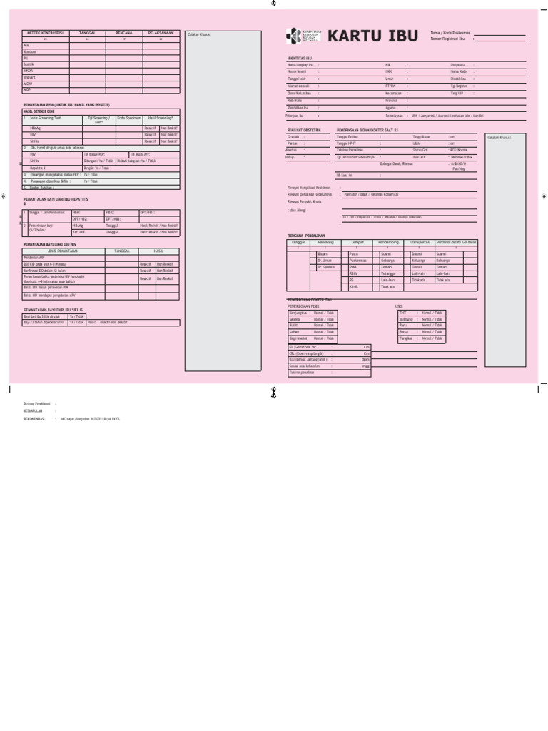 Kartu Ibu Tahun 2020 | PDF