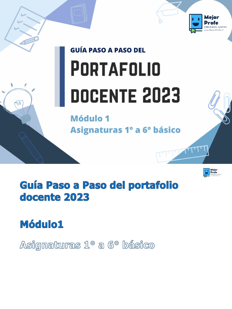 Guía Completa para el Portafolio Docente | PDF | Evaluación | Aprendizaje