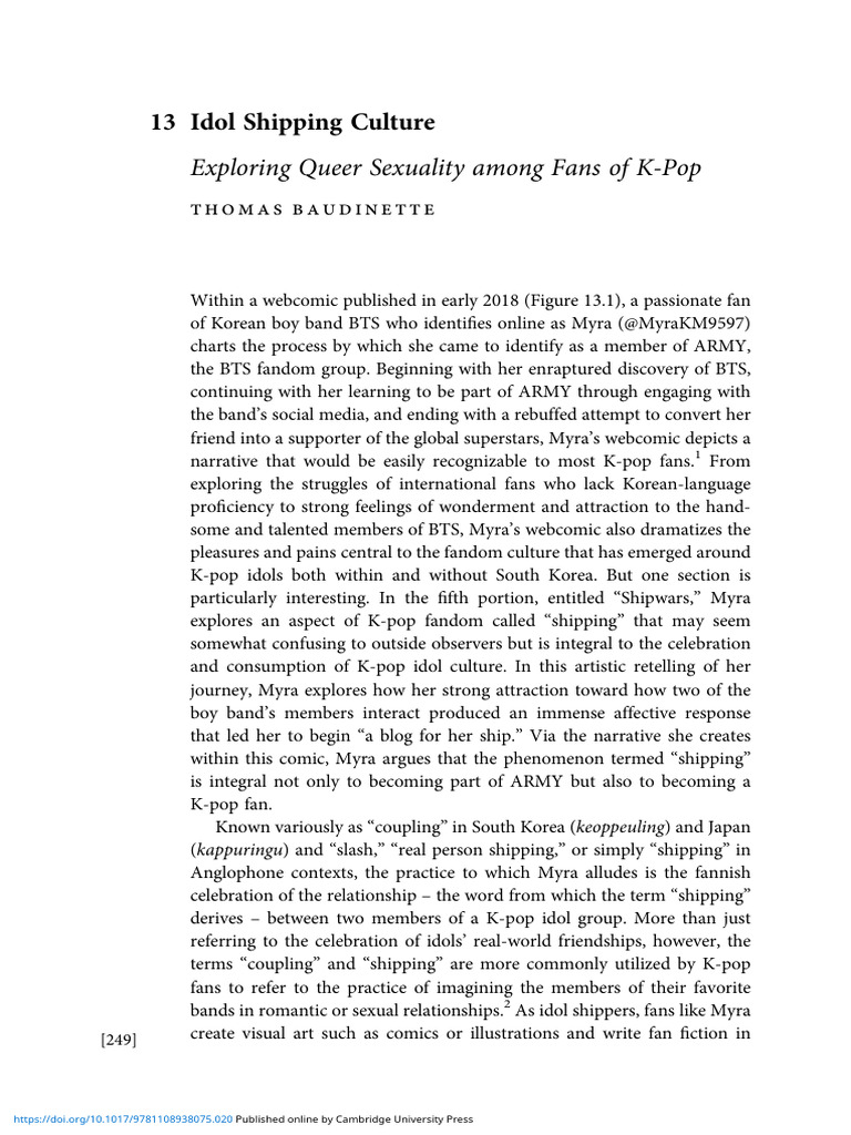Idol Shipping Culture Exploring Queer Sexuality | PDF