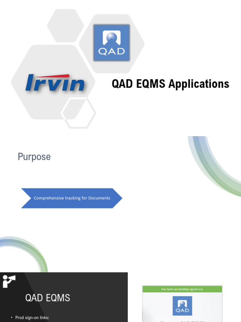 QAD EQMS Document Control | PDF | Icon (Computing) | System Software