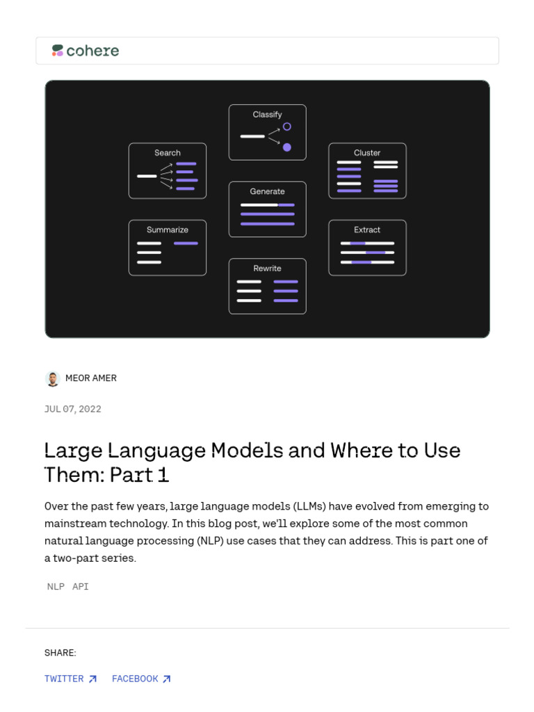 Large Language Models and Where to Use Them_ Part 1 | PDF